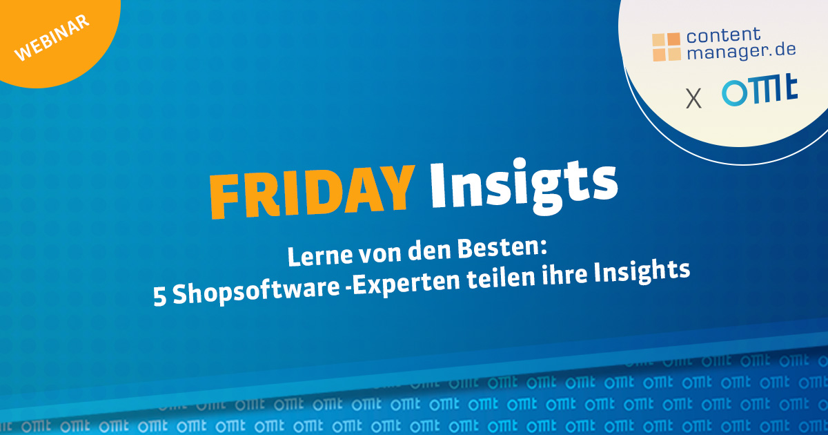 FRIDAY Insights: Shopsoftware