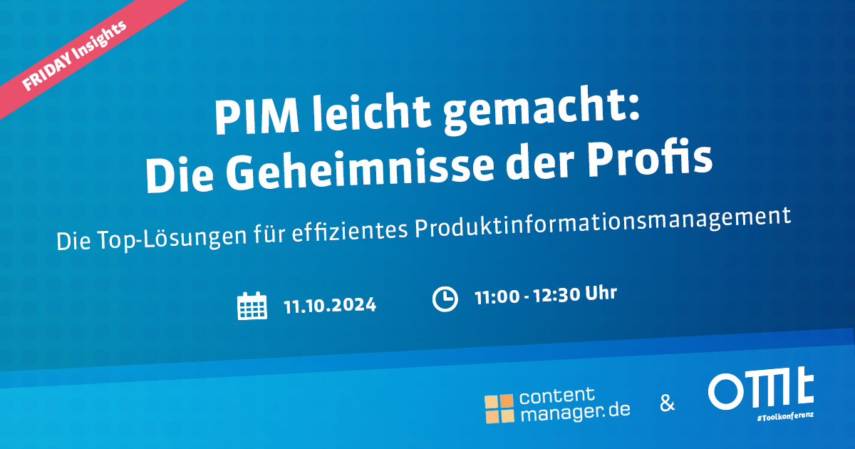 FRIDAY Insights: Product Information Management (PIM)