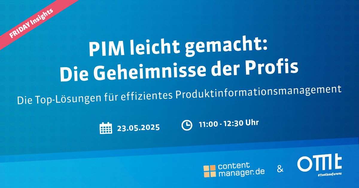 FRIDAY Insights: Product Information Management (PIM)